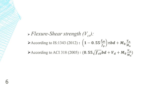 SHEAR DESIGN OF PRESTRESSED CONCRETE | PPTX