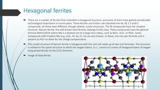 ferrites and its application | PPTX | Chemistry | Science