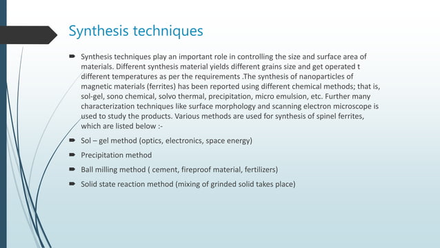 ferrites and its application | PPTX | Chemistry | Science