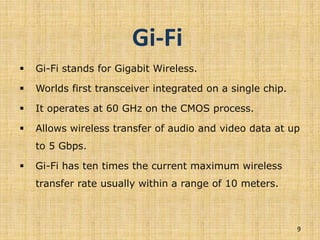 Gi fi technology-Aditya sehgal | PPT