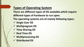 Operating system | PPT