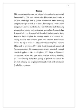 Growth Strategy Of Samsung Company By Aditya Raj | DOCX