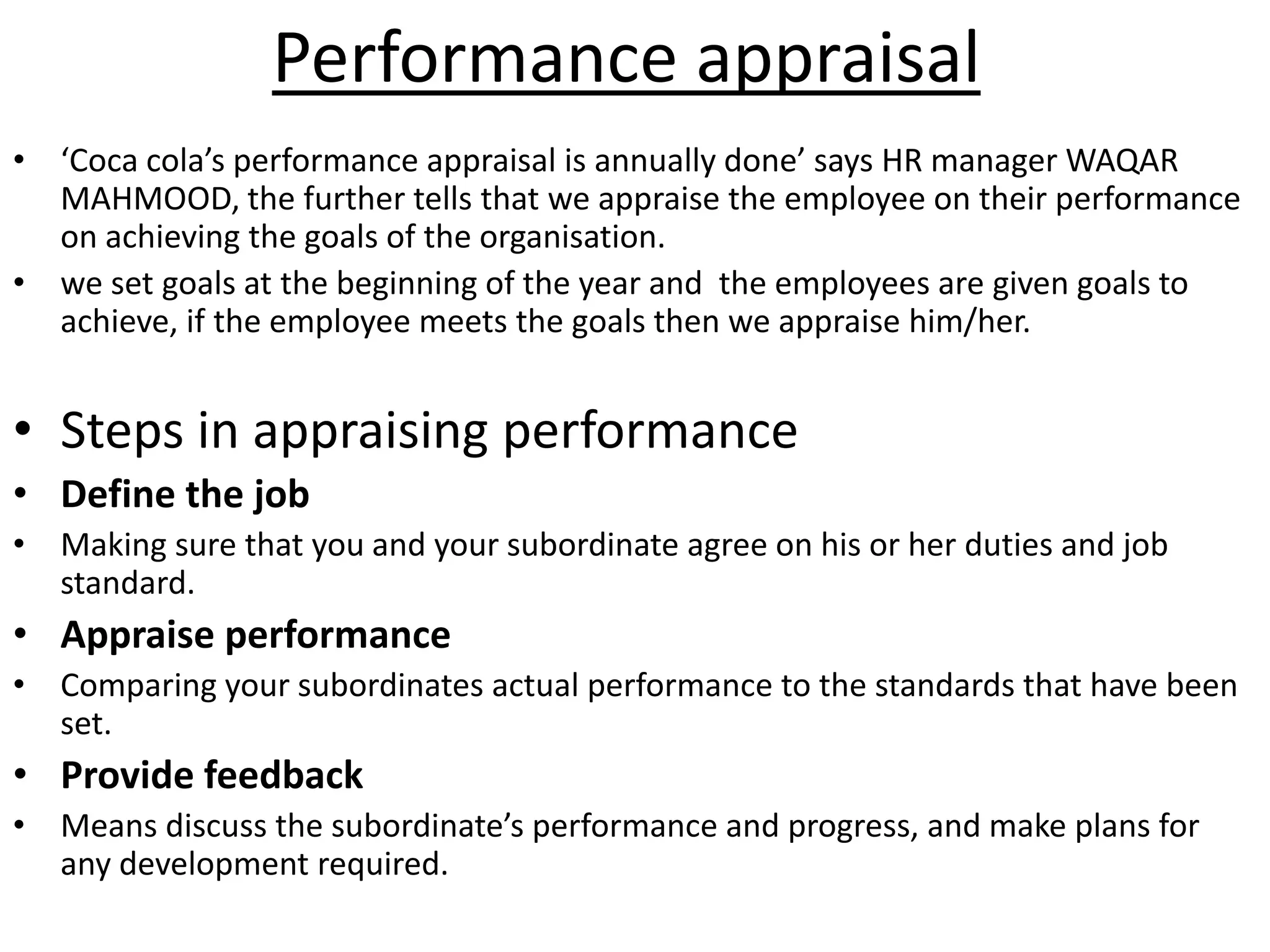 HR presentation oc COCA COLA | PPTX