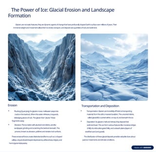 Glacier types of glaciar and features of it | PPTX