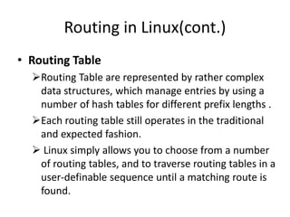 IP routing in linux | PPT