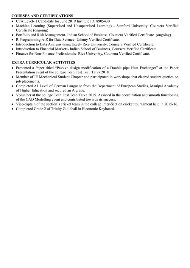 Aditya sm resume_final | PDF