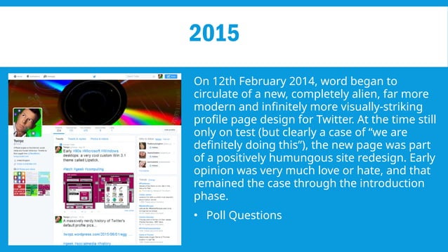 twitter's tale : history and evolution, | PPT