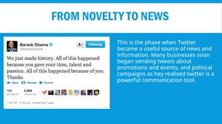 twitter's tale : history and evolution, | PPTX