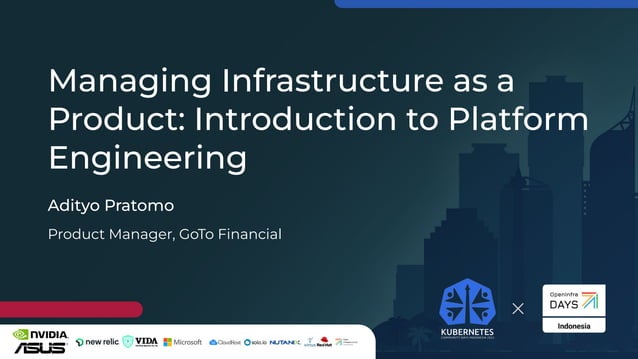 Managing Infrastructure as a Product - Introduction to Platform ...