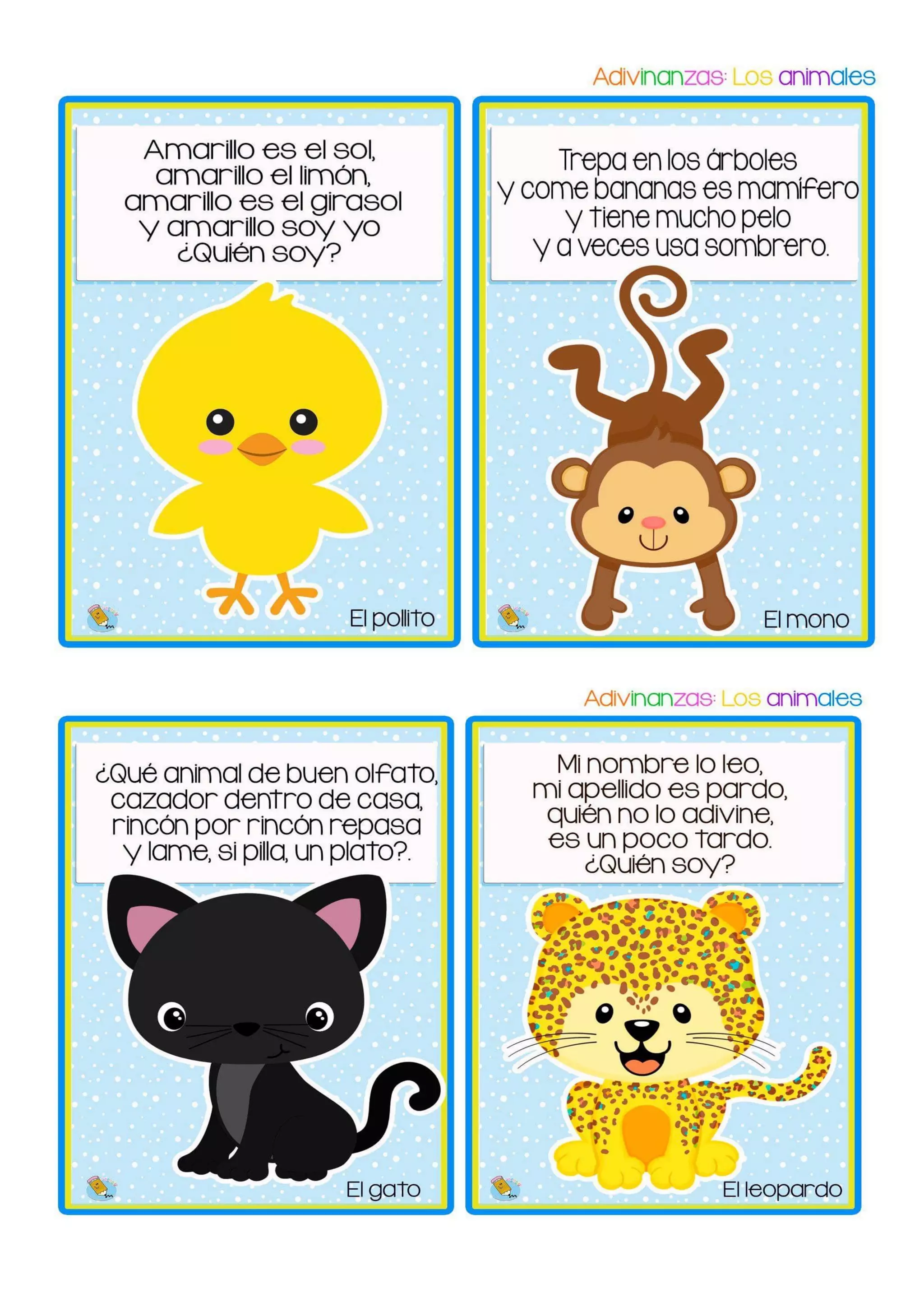 Adivinanzas animales | PDF