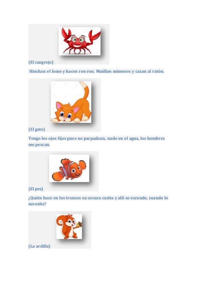 Adivinanzas de animales