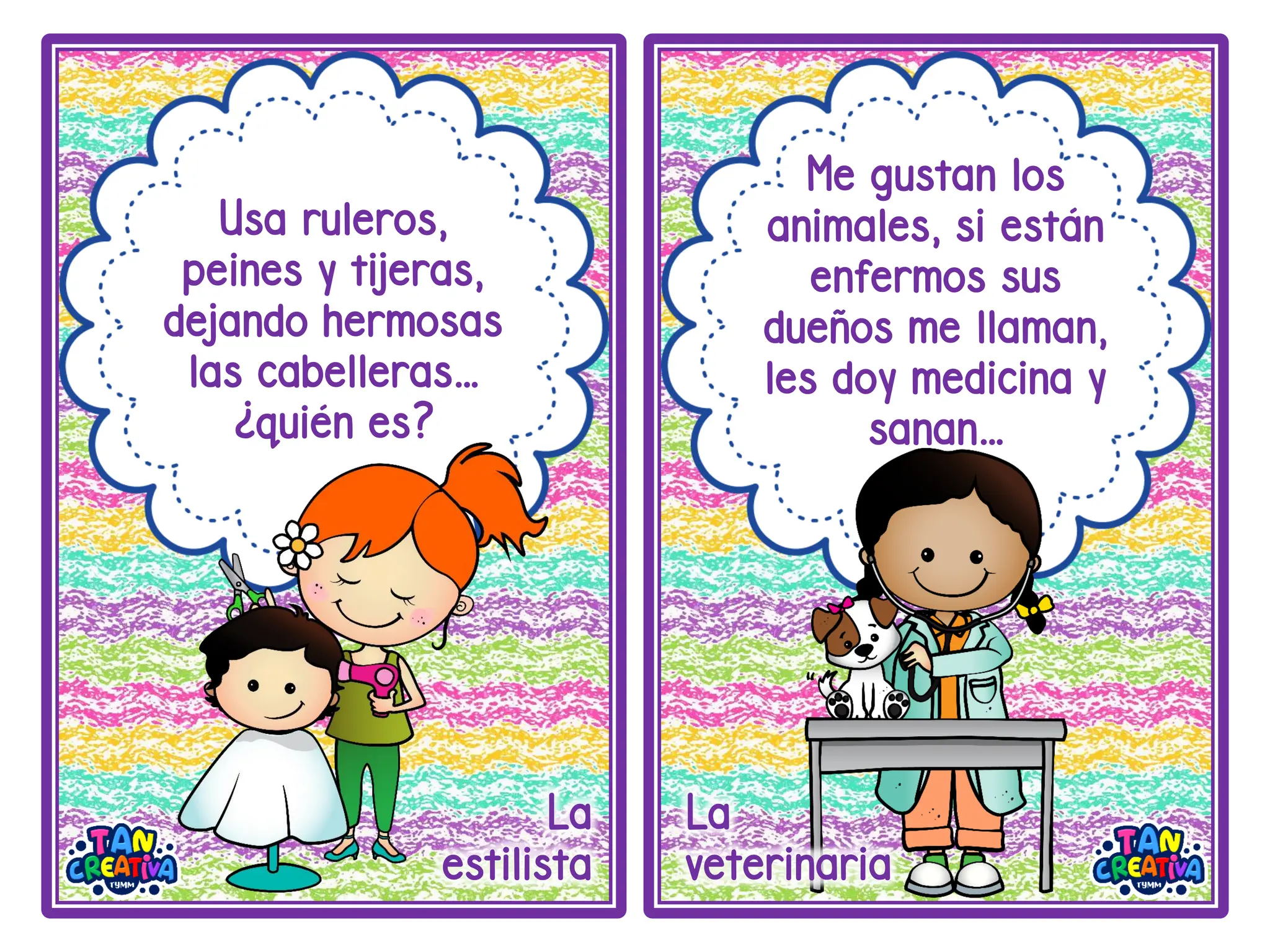 Adivinanzas de profesiones y oficio para niñoss. | PDF