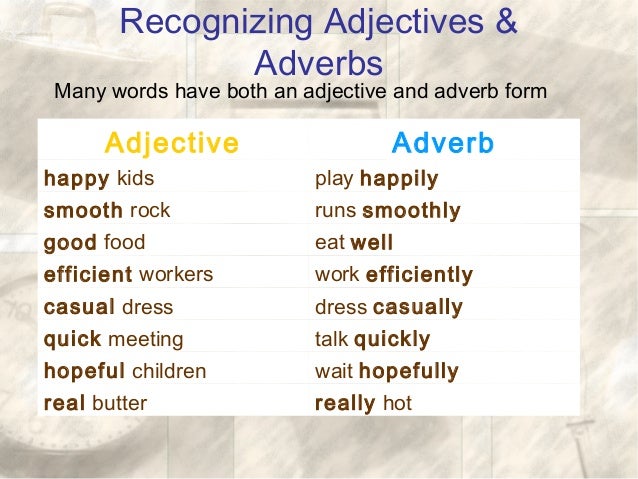 Adj.adv.modifiers