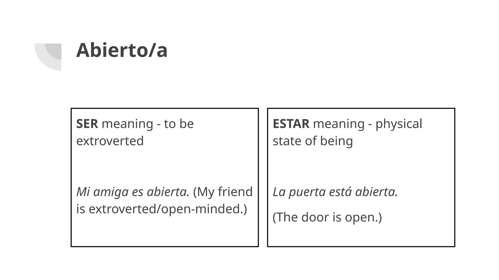 Adj. that change meaning with SER and ESTAR - spanishpptx | PPTX