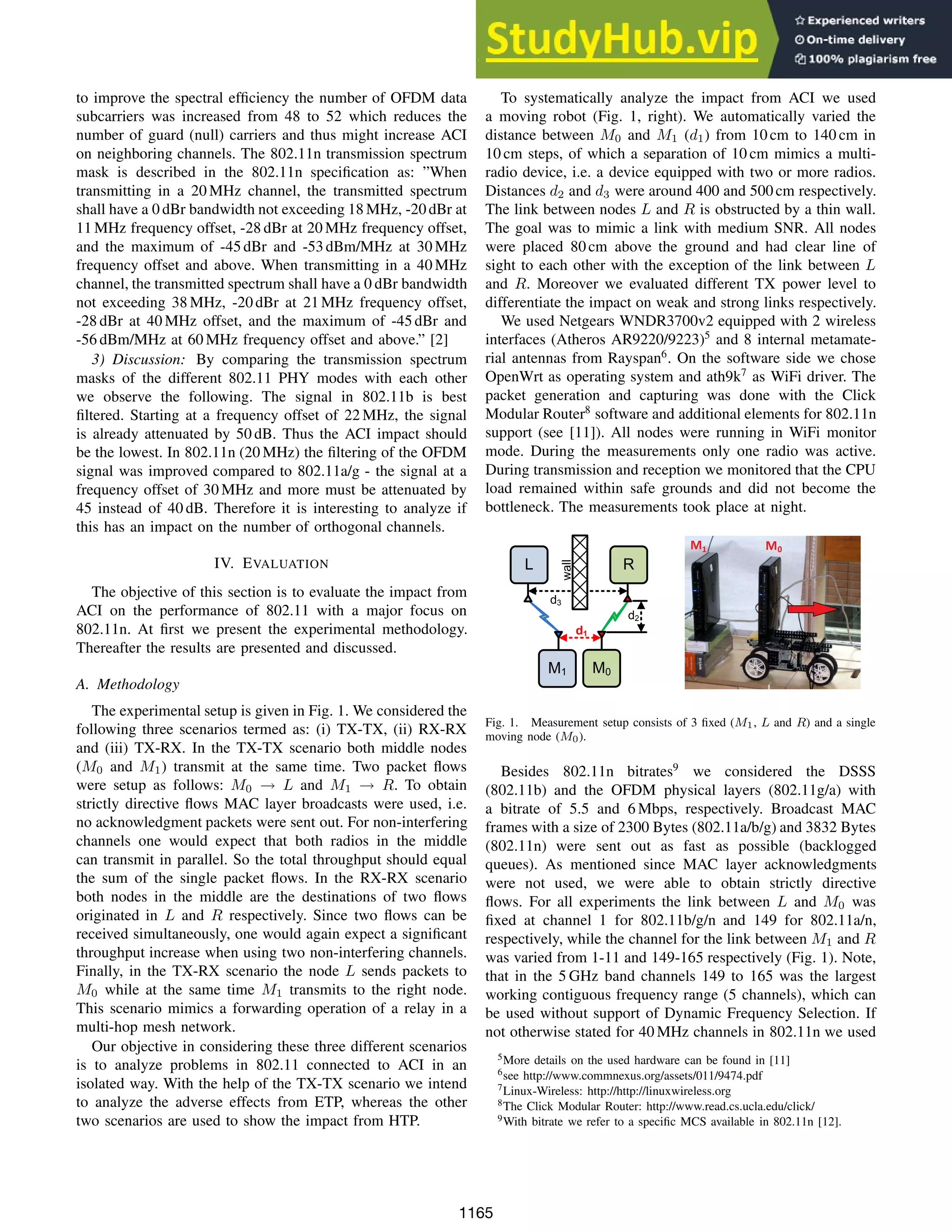 Adjacent Channel Interference In IEEE 802.11 N | PDF