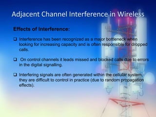 Adjacent channel interference in wireless . | PPTX