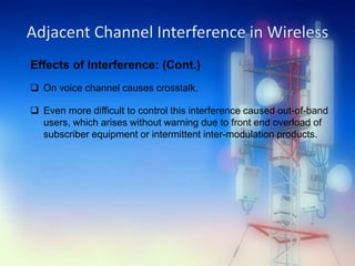 Adjacent channel interference in wireless . | PPTX