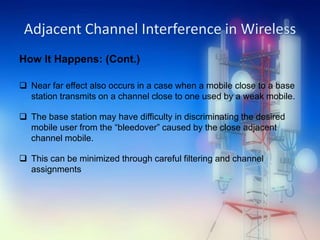 Adjacent channel interference in wireless . | PPTX