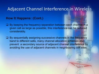 Adjacent channel interference in wireless . | PPTX