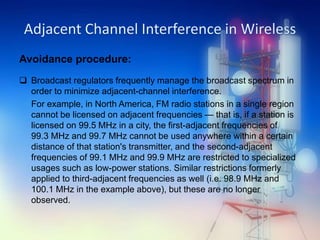Adjacent channel interference in wireless . | PPTX