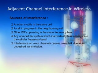 Adjacent channel interference in wireless . | PPTX