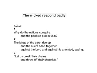 Adjacent psalms that tell a story part 9 - The blessed man is like a ...