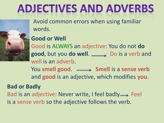Adj and adv | PPT