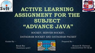 Socket & Server Socket | PPTX