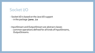 Socket & Server Socket | PPTX