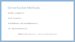 Socket & Server Socket | PPTX
