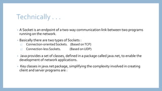 Socket & Server Socket | PPTX