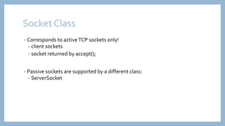 Socket & Server Socket | PPTX
