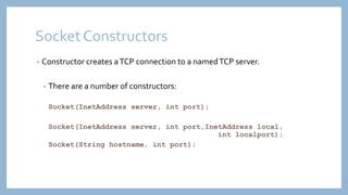 Socket & Server Socket | PPTX