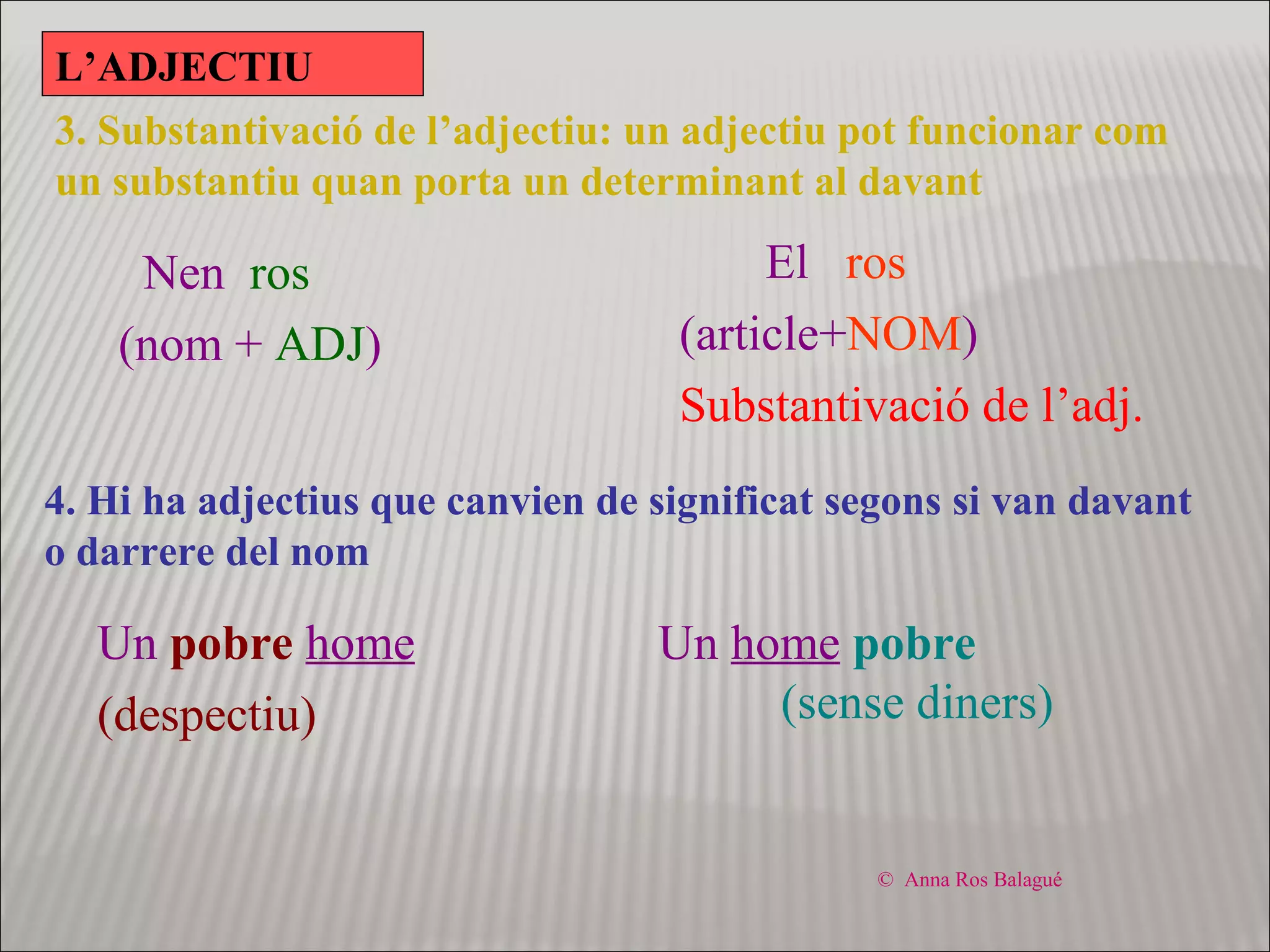 Adjectiu ii | PPT