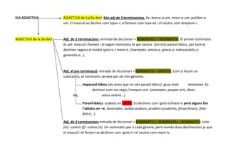 Adjectius esquema | DOC