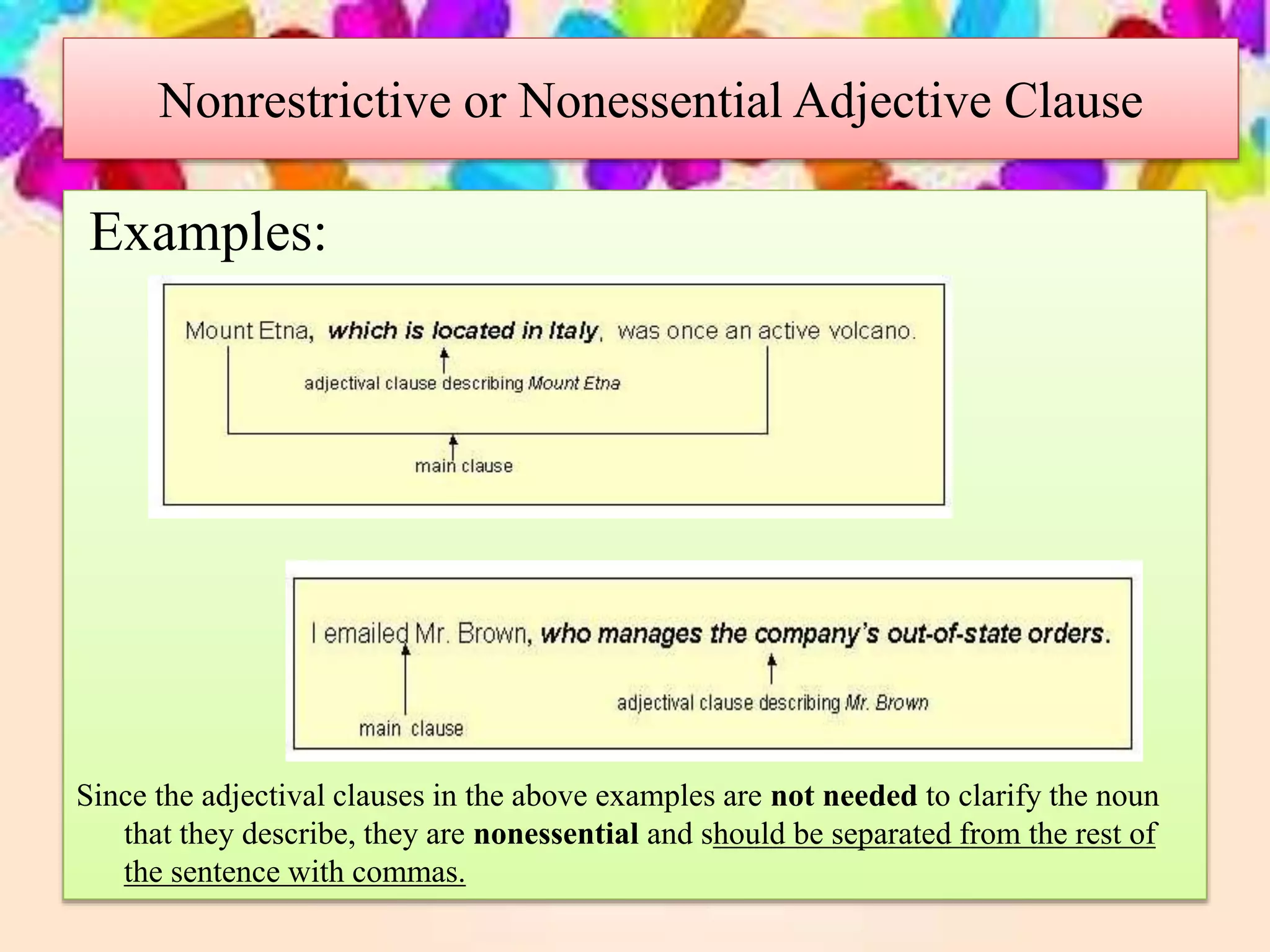 Adjectival clause | PPTX
