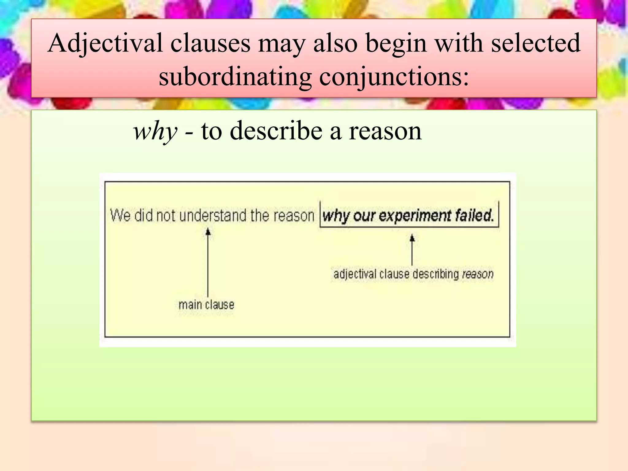 Adjectival clause | PPTX