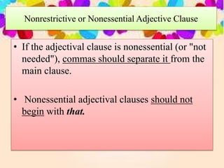 Adjectival clause | PPTX