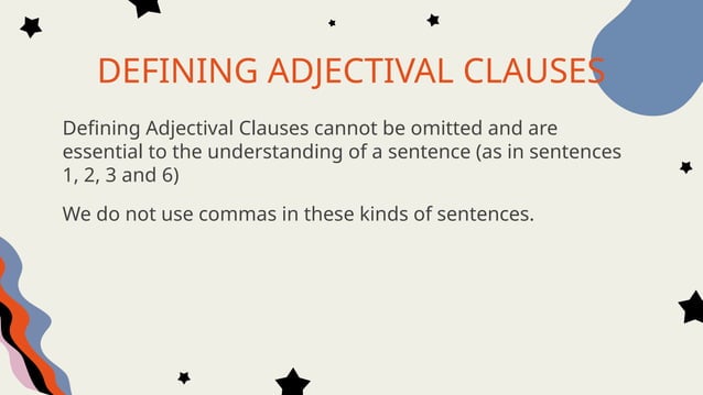 ADJECTIVAL CLAUSES.pptx adjectives clauses | PPT