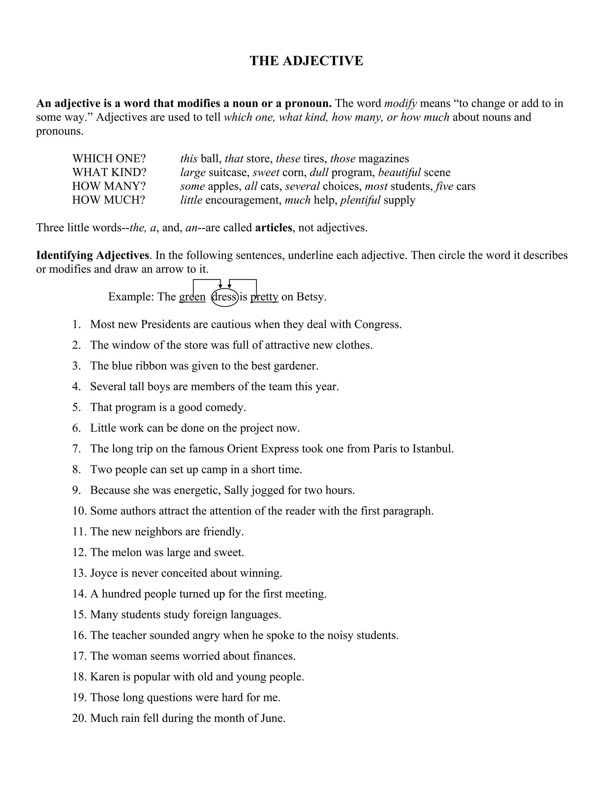 Adjective powerpoint | PDF