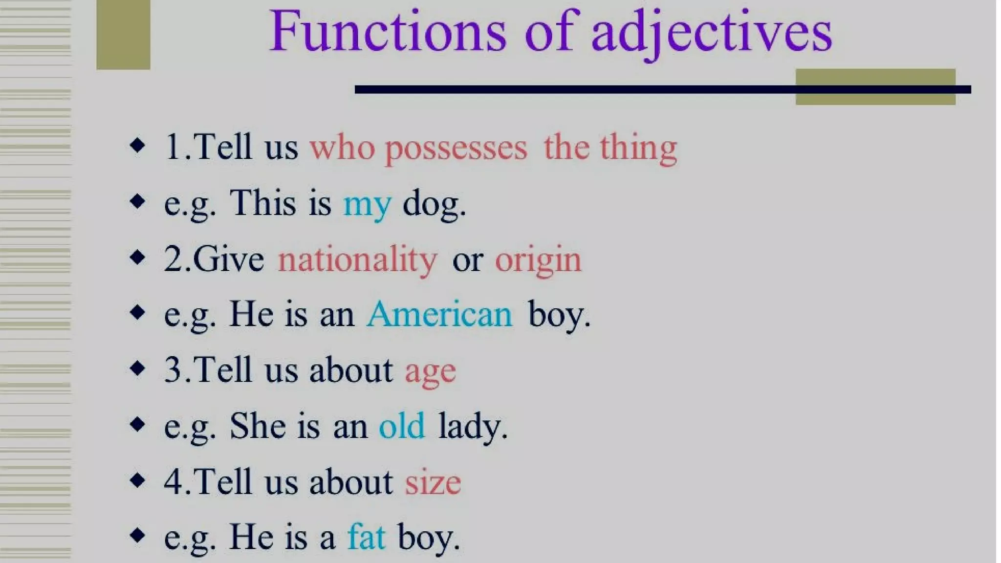 Adjective | PPT