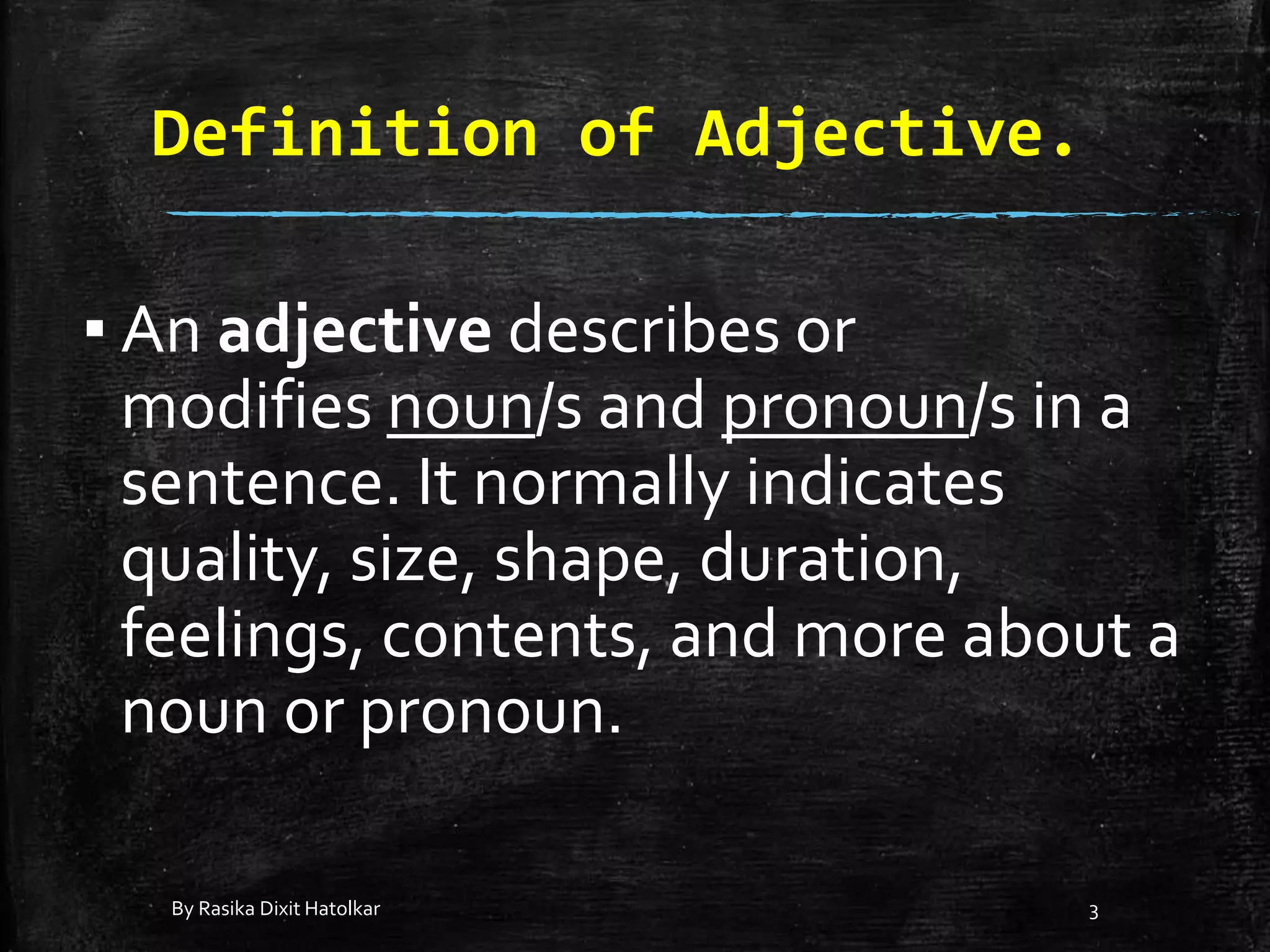 Adjective | PPT