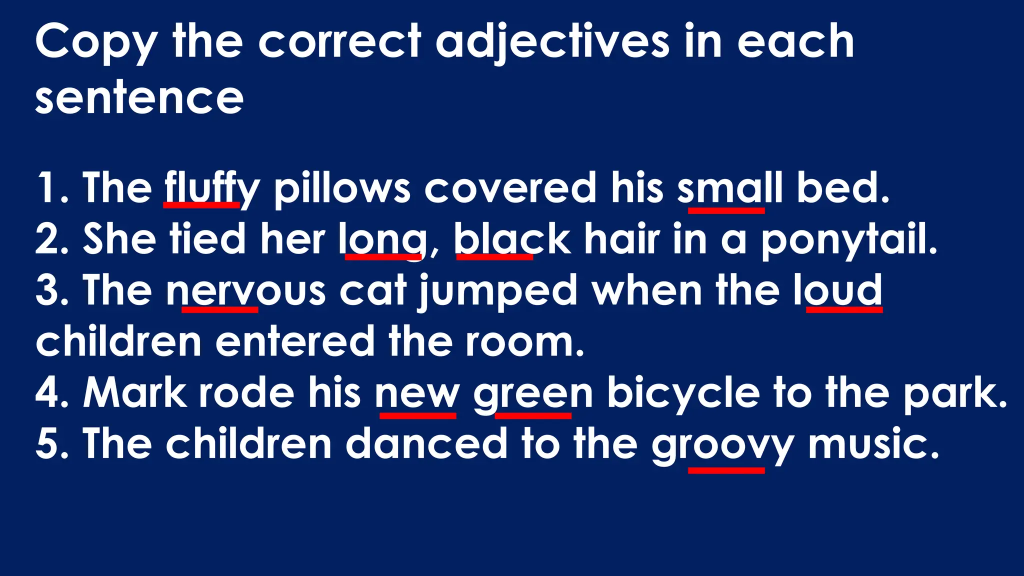 ADJECTIVE- DESCRIBE THE PERSON, PLACES THINGS AND EVENTS | PPTX