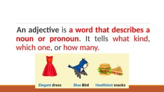 Materi bahasa inggris part of speech Adjective | PPTX