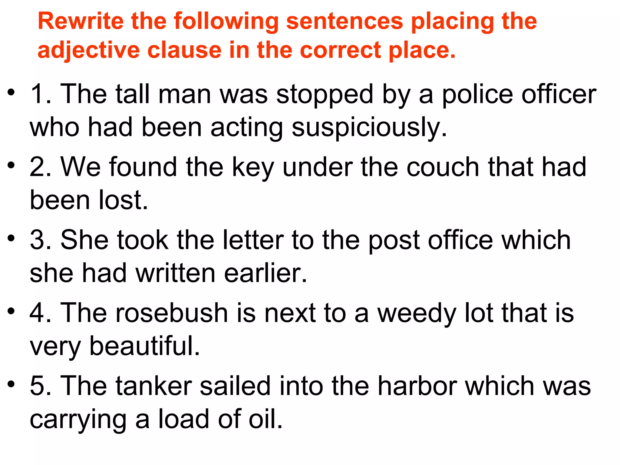 Adjective adverb-and-noun-clauses--adjective | PPT