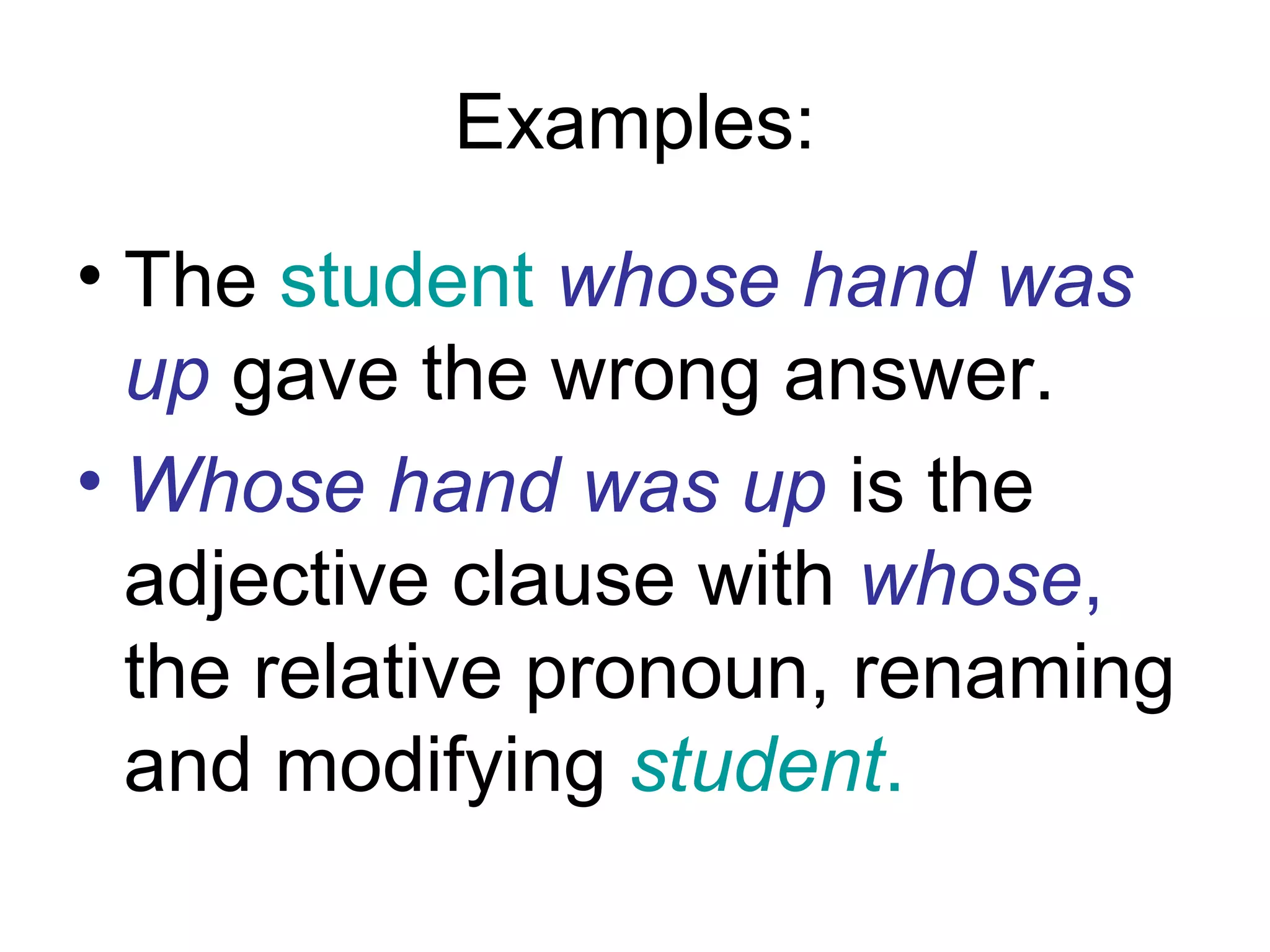 Adjective adverb-and-noun-clauses--adjective | PPT
