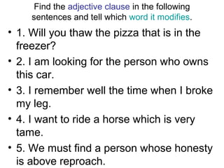 Adjective adverb-and-noun-clauses--adjective | PPT