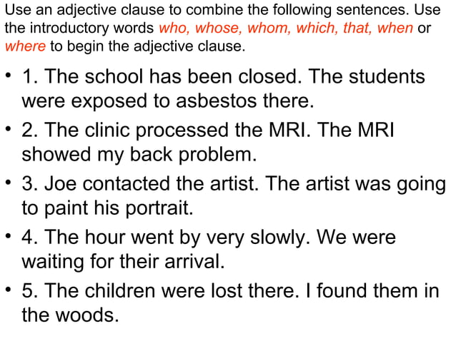 Adjective adverb-and-noun-clauses--adjective | PPT