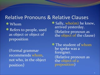 Adjective clauses | PPT