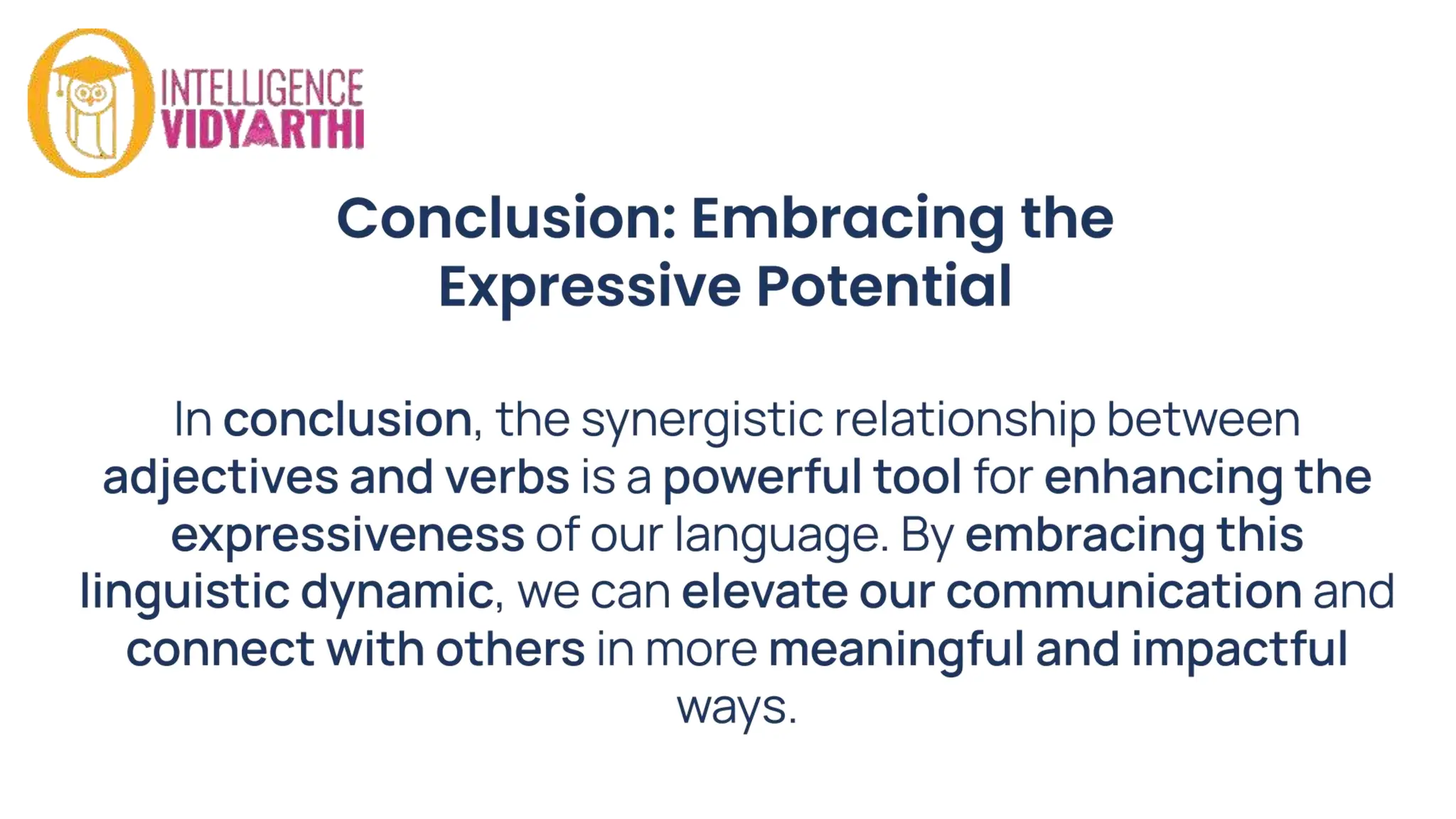 Some examples of adjectives combined with verbs | PPT